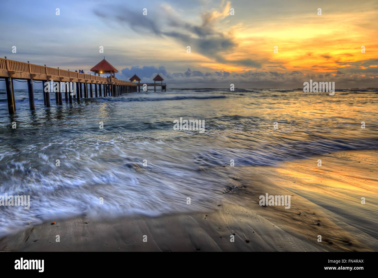 sunrise view at beach Stock Photo - Alamy