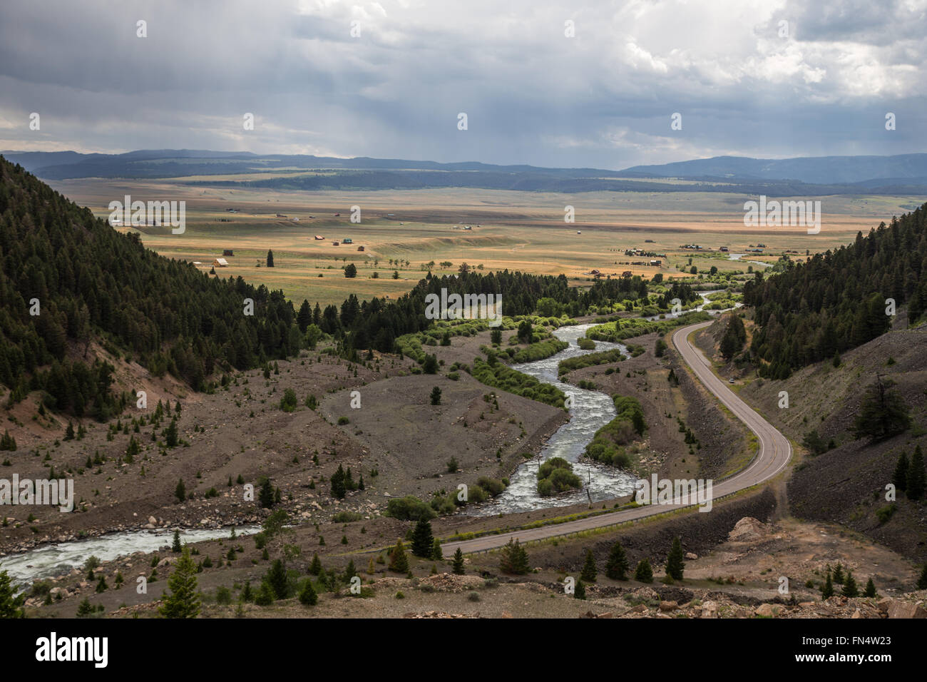 Madison river landslide hi-res stock photography and images - Alamy