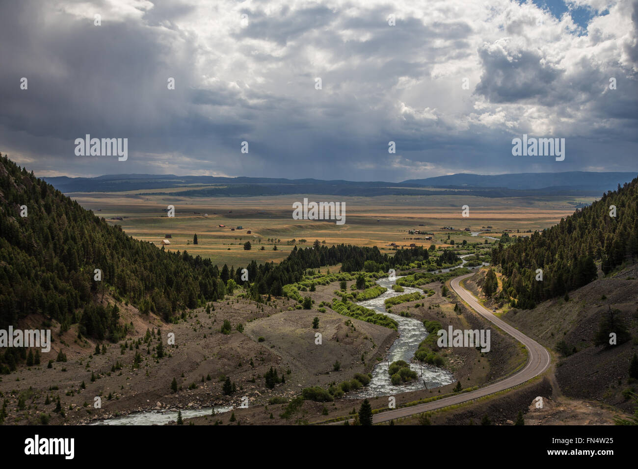 Madison river landslide hi-res stock photography and images - Alamy