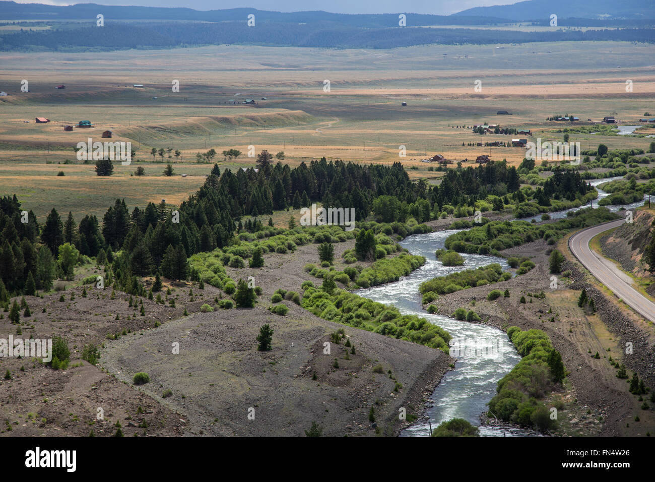 Madison river landslide hi-res stock photography and images - Alamy