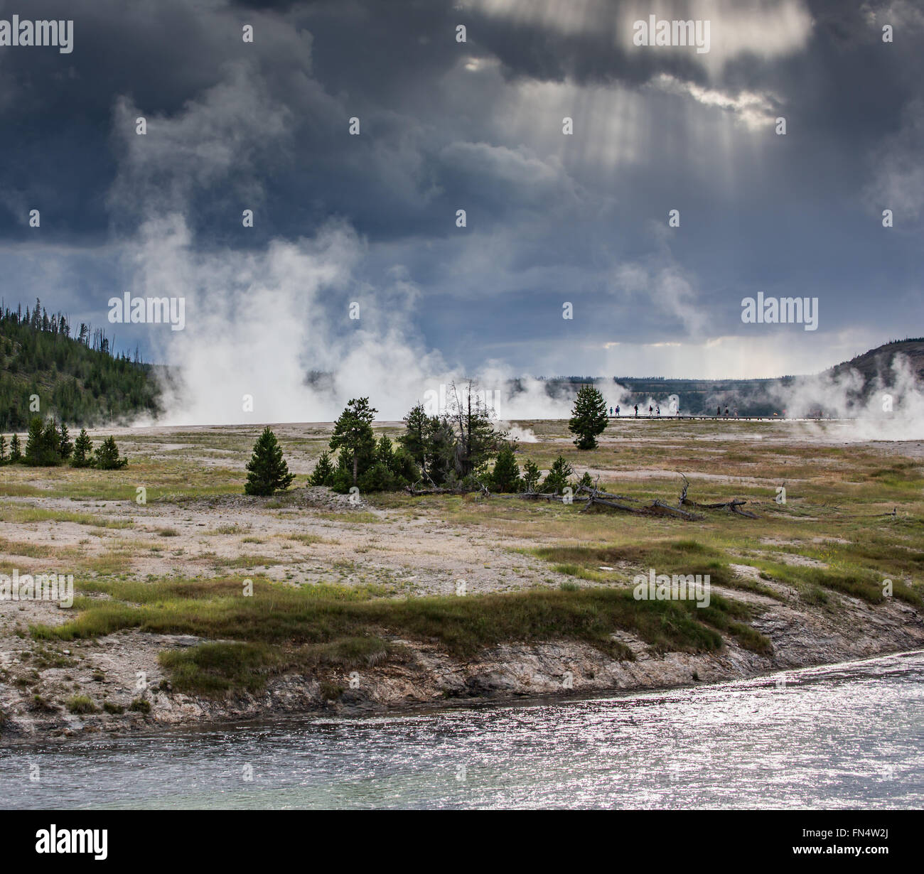 Lower geyser basin at yellowstone hi-res stock photography and images ...