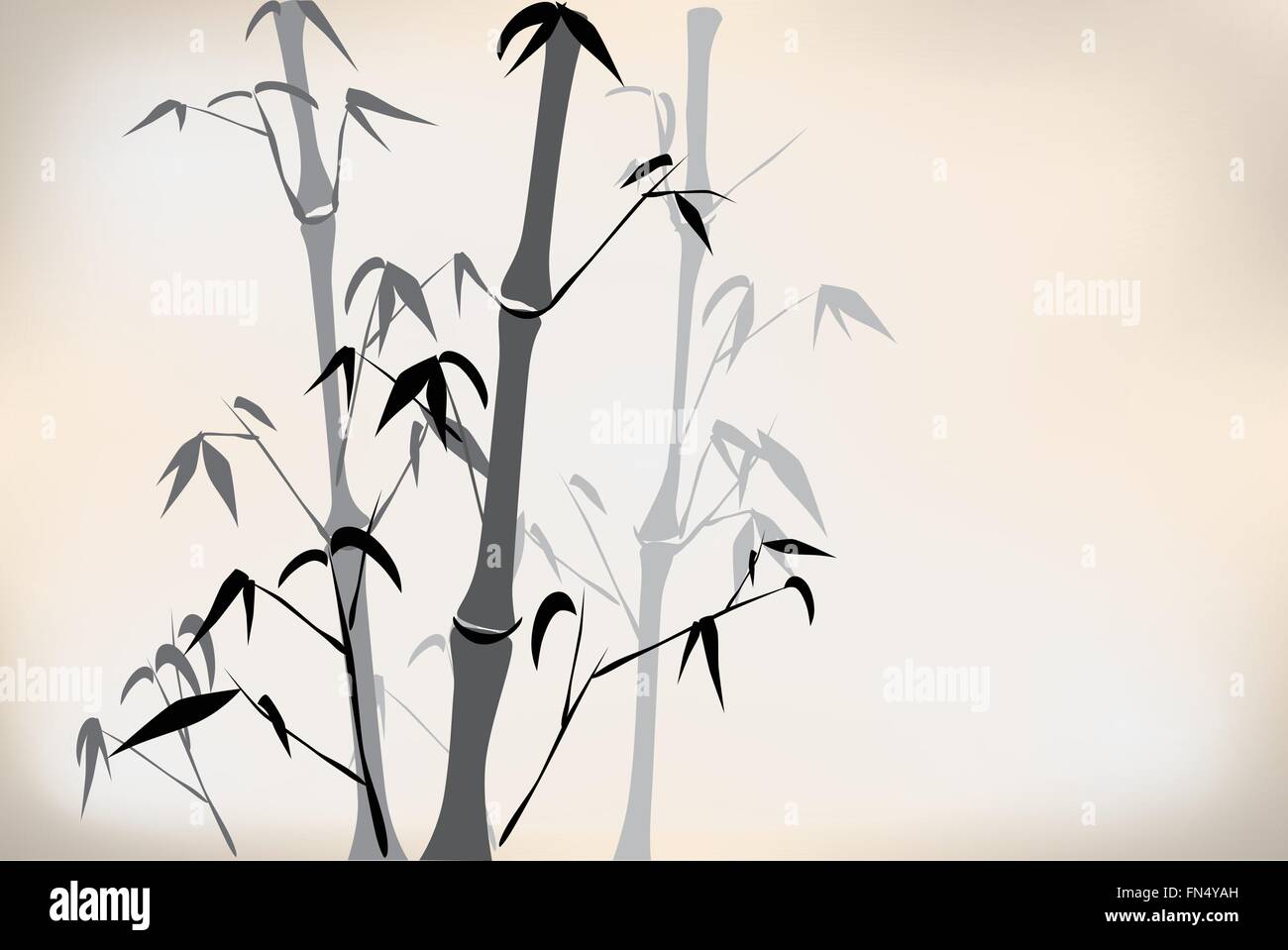 Old Chinese bamboo hand drawing Stock Vector Image & Art - Alamy