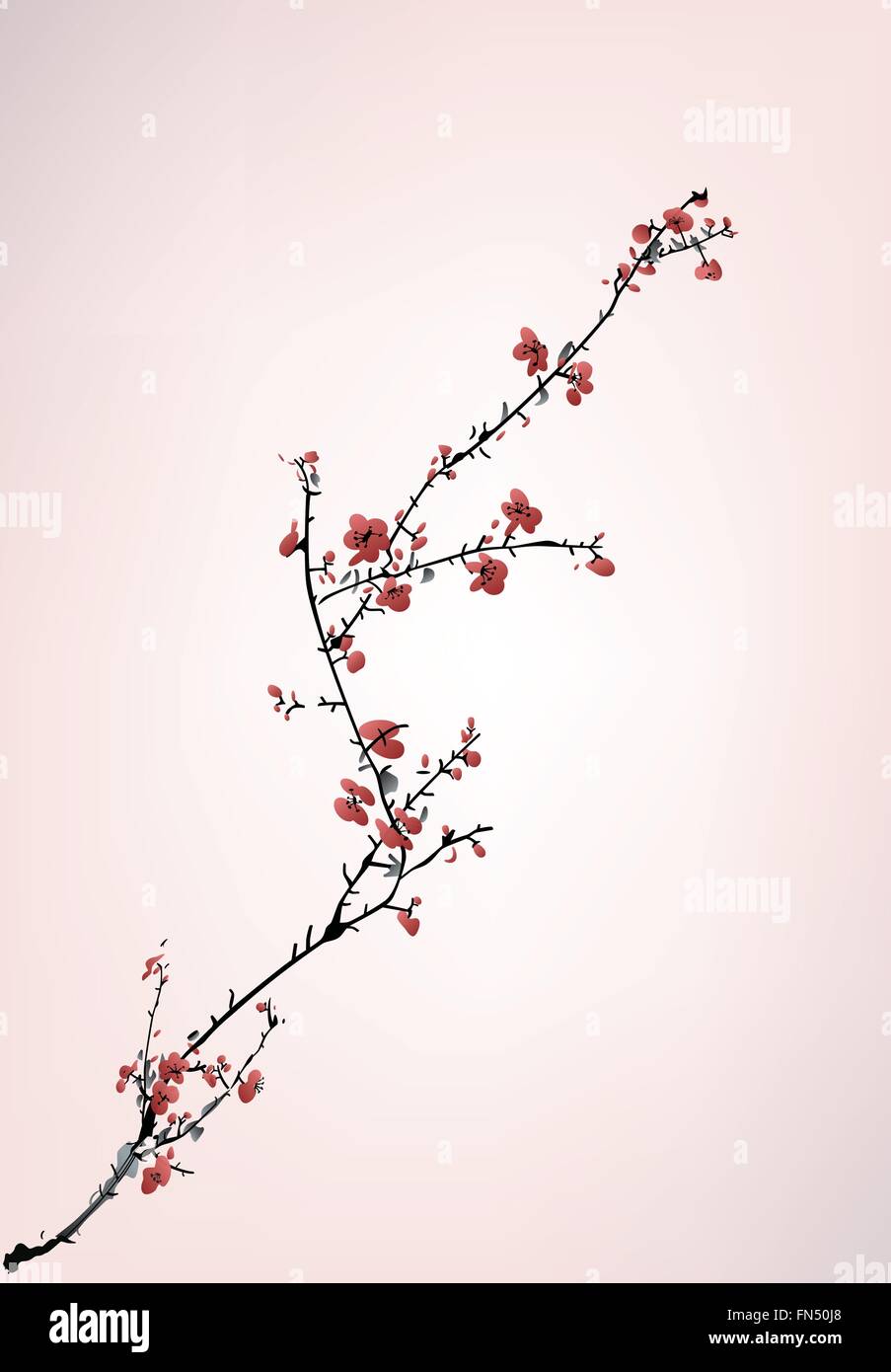 Ink and flower painting hi-res stock photography and images - Alamy