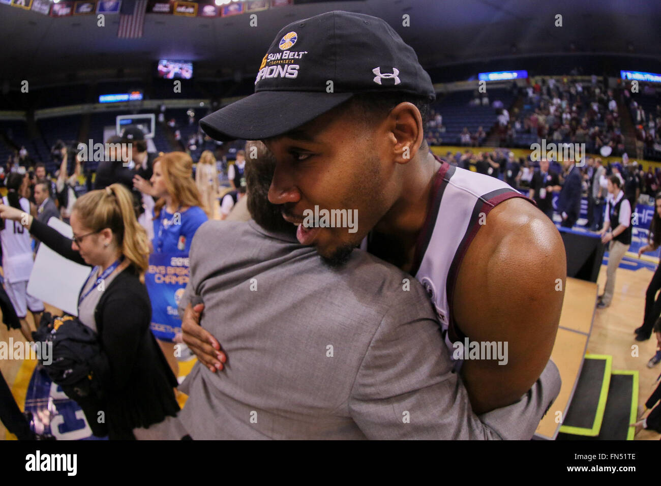 New Orleans, LA, USA. 13th Mar, 2016. Arkansas Little Rock Trojans ...
