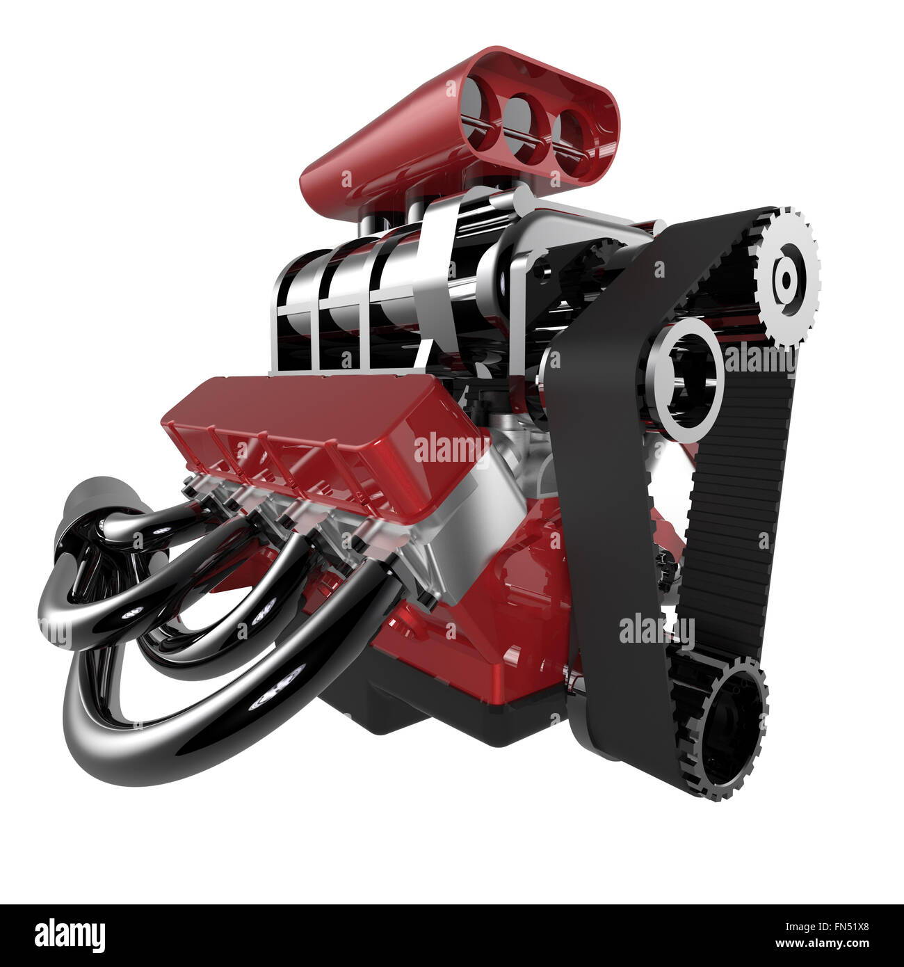 High performance automobile engine Cut Out Stock Images & Pictures - Alamy