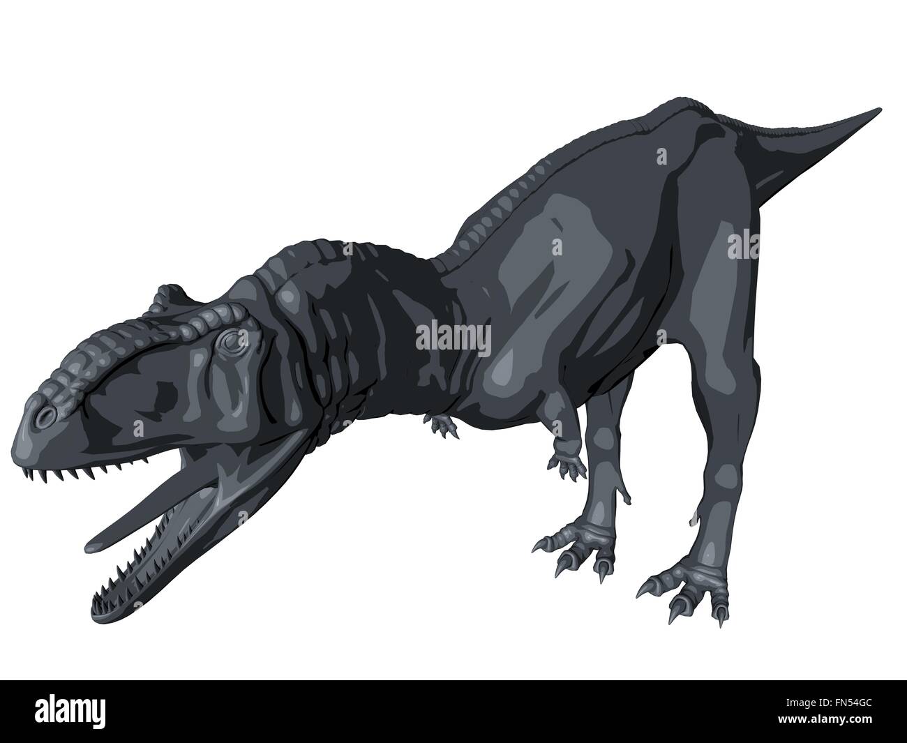 3d sketch render of a dinosaur, which lived during the Cretaceous ...