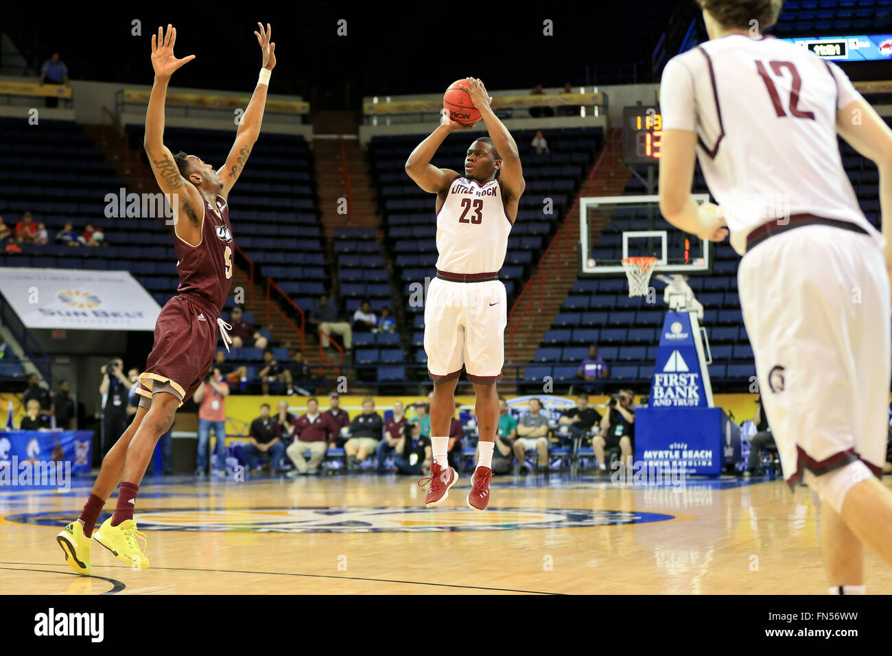 New Orleans, Louisiana, USA. 13th Mar, 2016. Arkansas Little Rock ...
