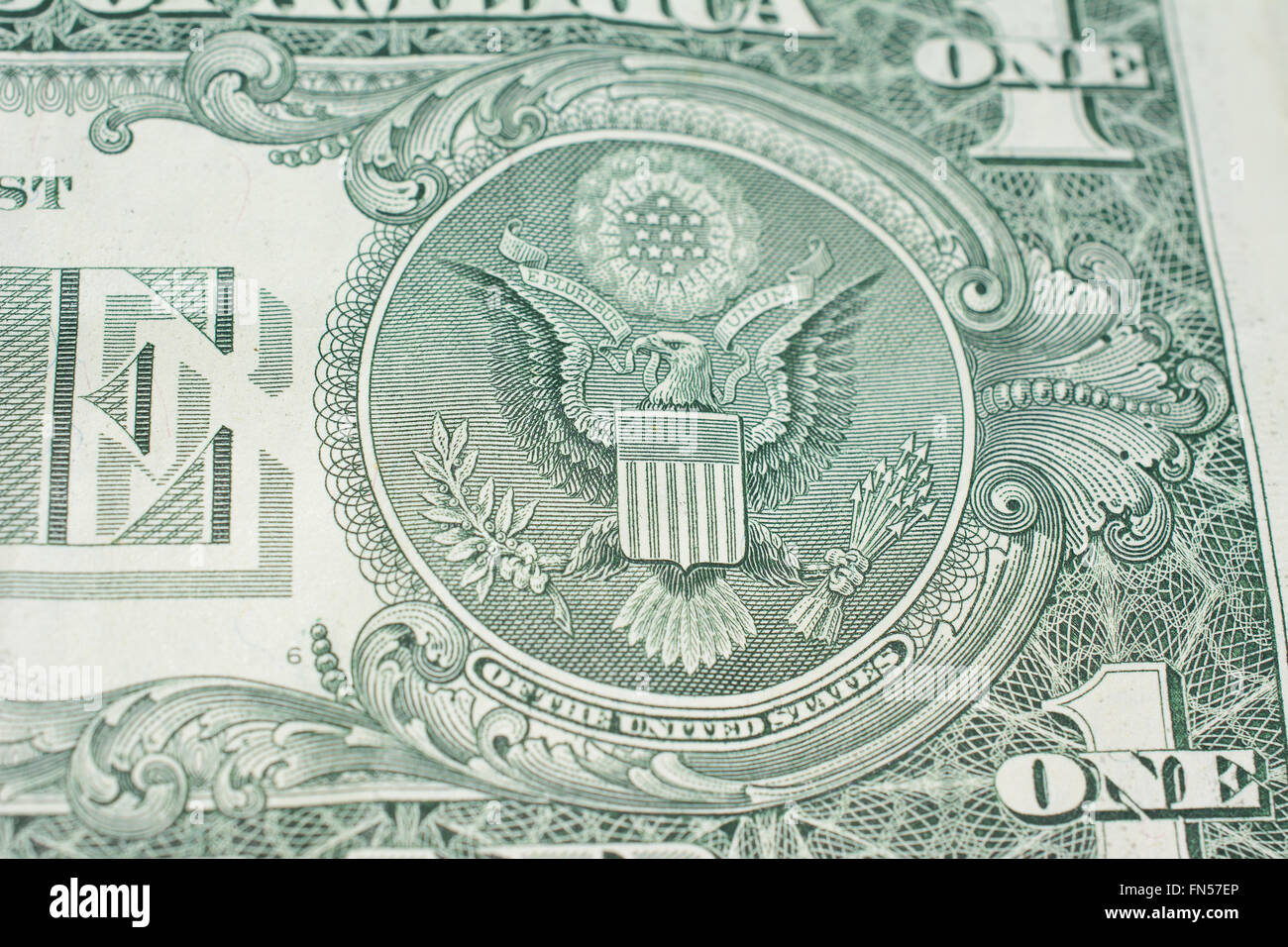 One dollar bill back hi-res stock photography and images - Alamy
