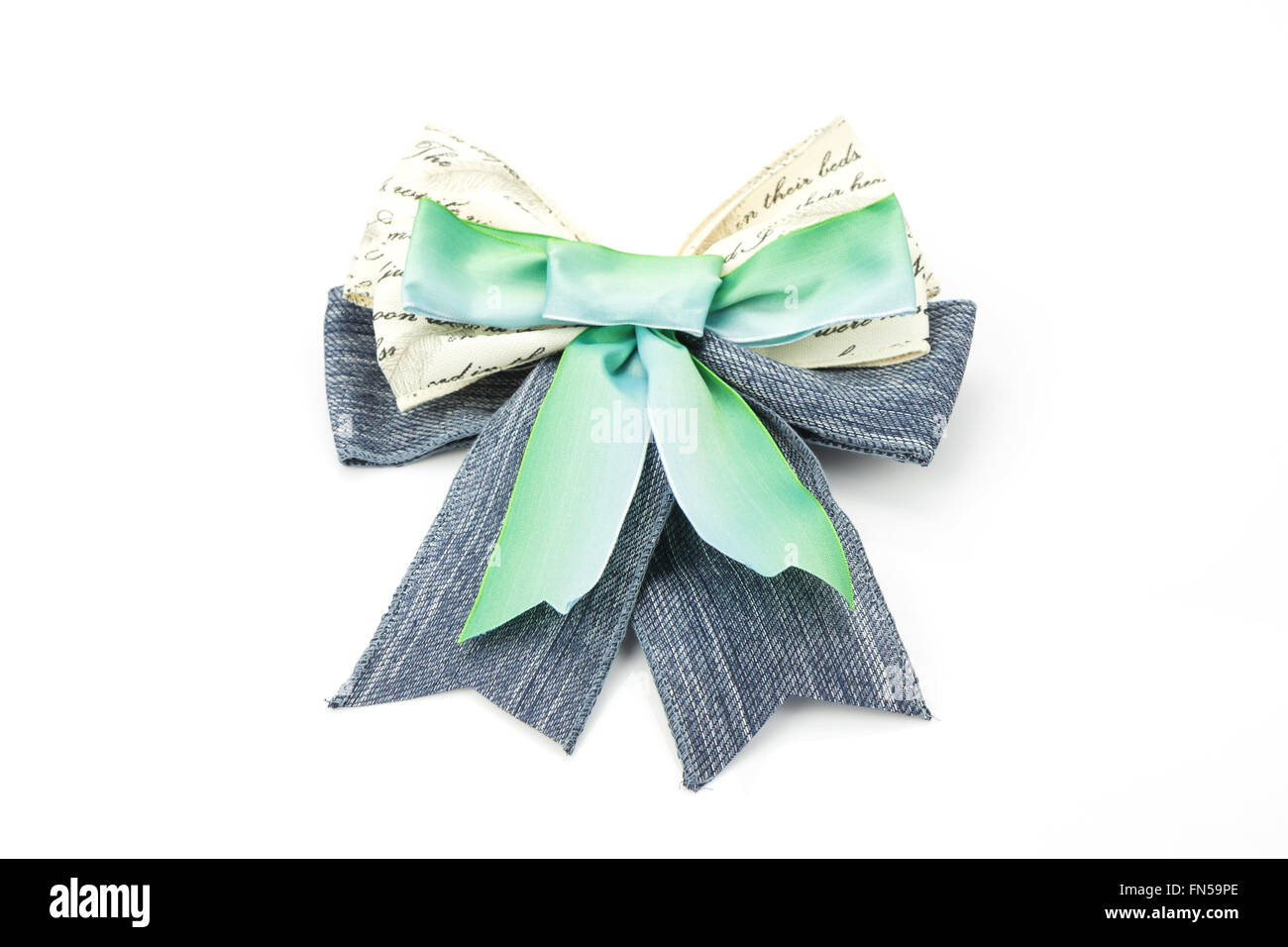 Close up beautiful bow isolated on white Stock Photo - Alamy