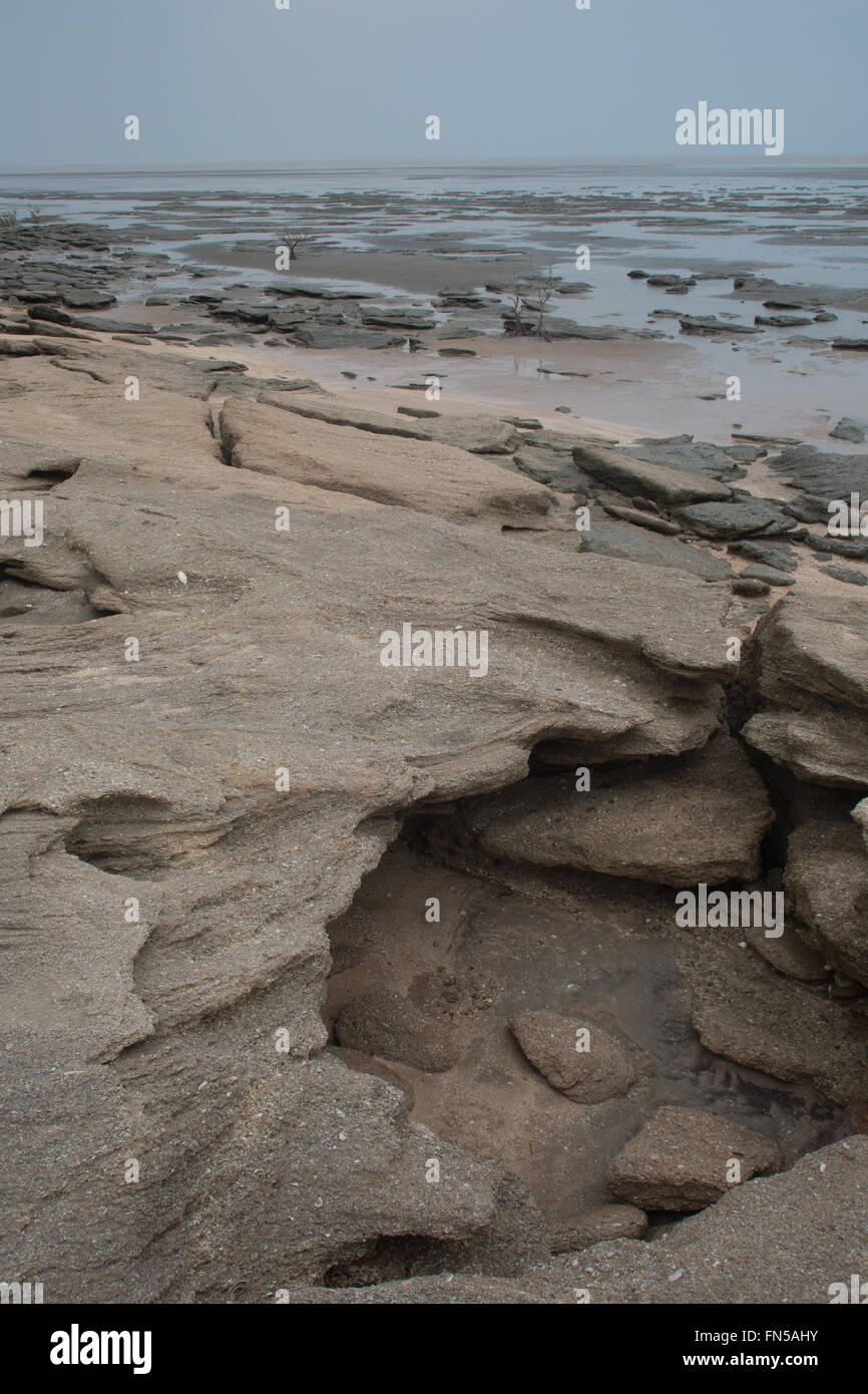 Eroded Beach sands Stock Photo - Alamy