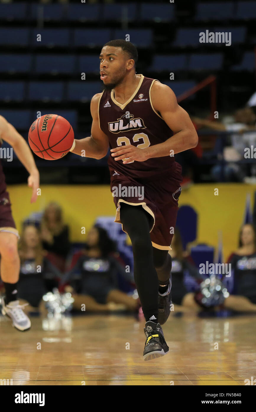 New Orleans, Louisiana, USA. 13th Mar, 2016. Louisiana Monroe Warhawks ...