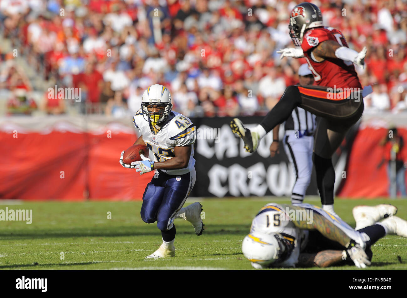 Tampa, Fla, USA. 21st Dec, 2008. San Diego Chargers running back Darren ...