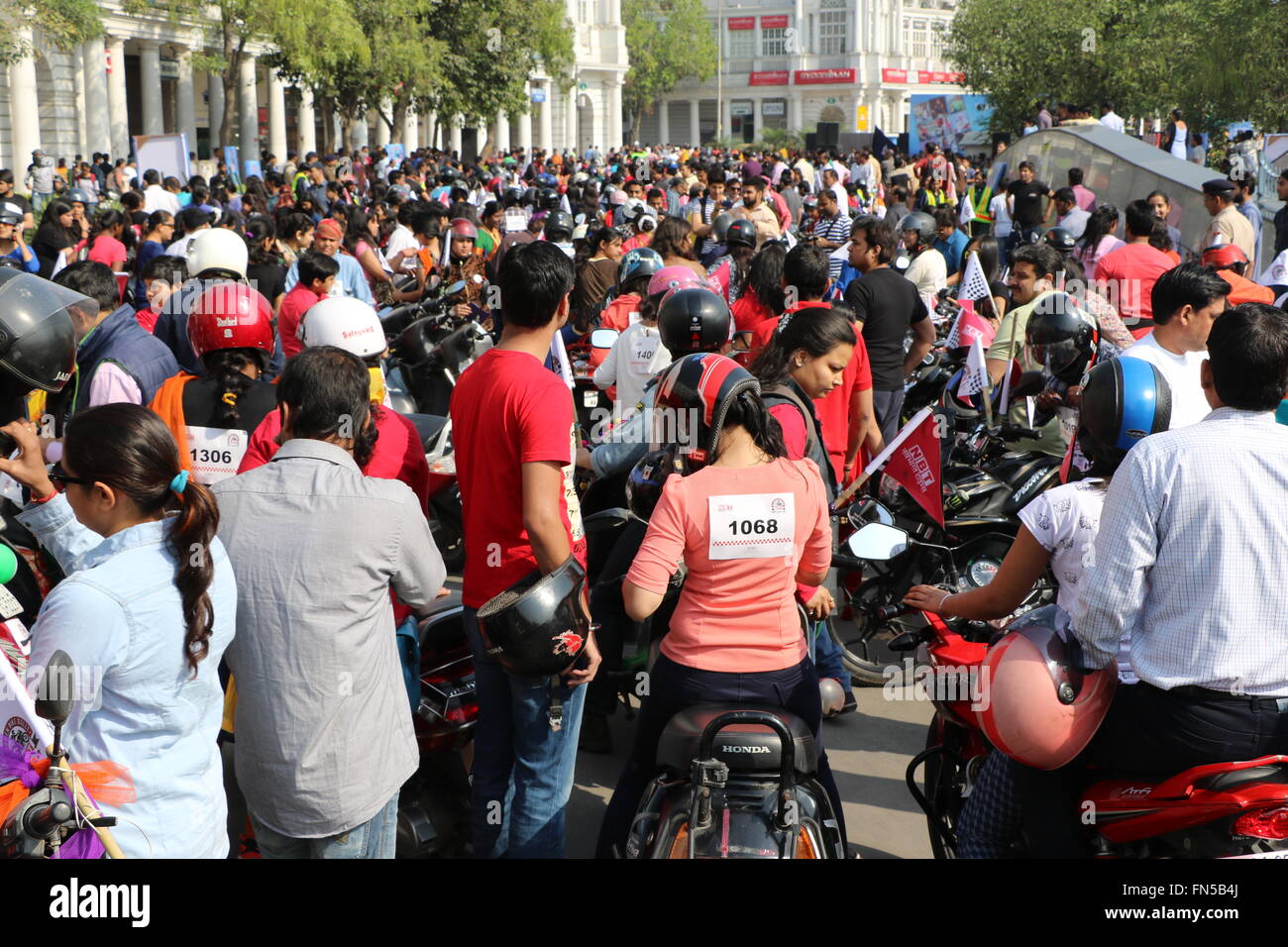 All Women Bike Rally Stock Photo - Alamy
