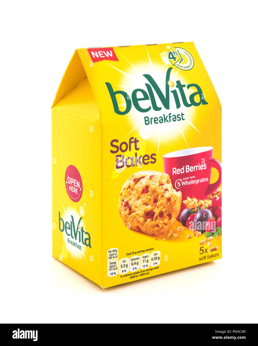 Belvita Soft Bakes Breakfast with Red Berries and wholegrains on a ...