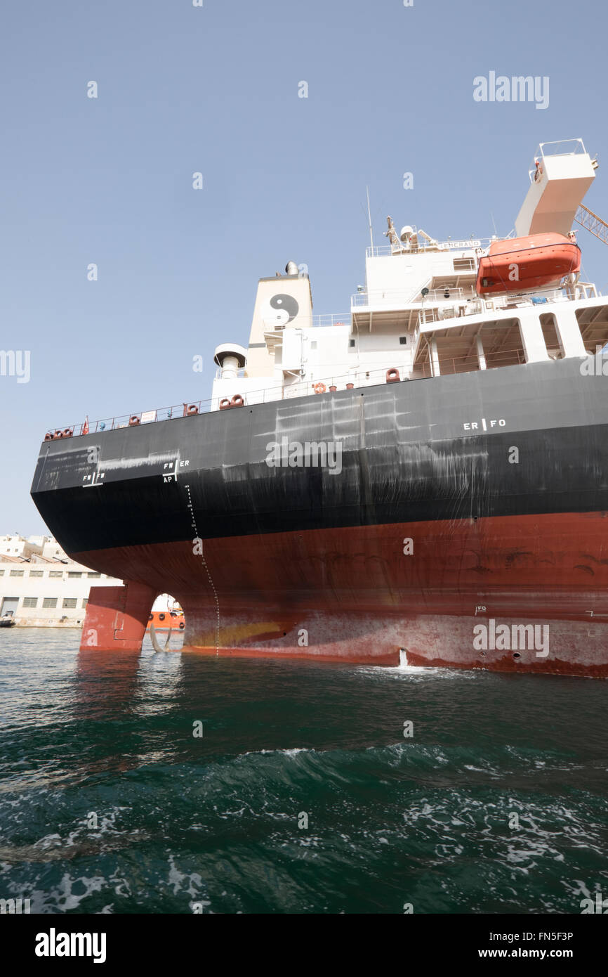 Tanker "Emerald" in Malta's Grand Harbour Stock Photo - Alamy