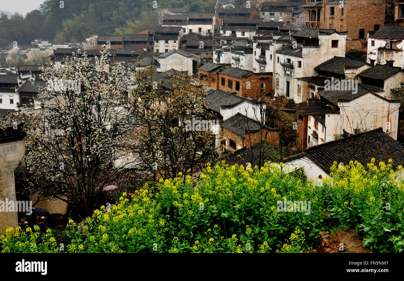 Wuyuan. 13th Mar, 2016. Photo taken on March 13, 2016 shows scenery in ...