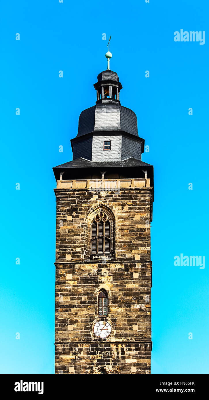 The Margarethenkirche – Church tower built 1531-1542 in Gotha, Germany ...