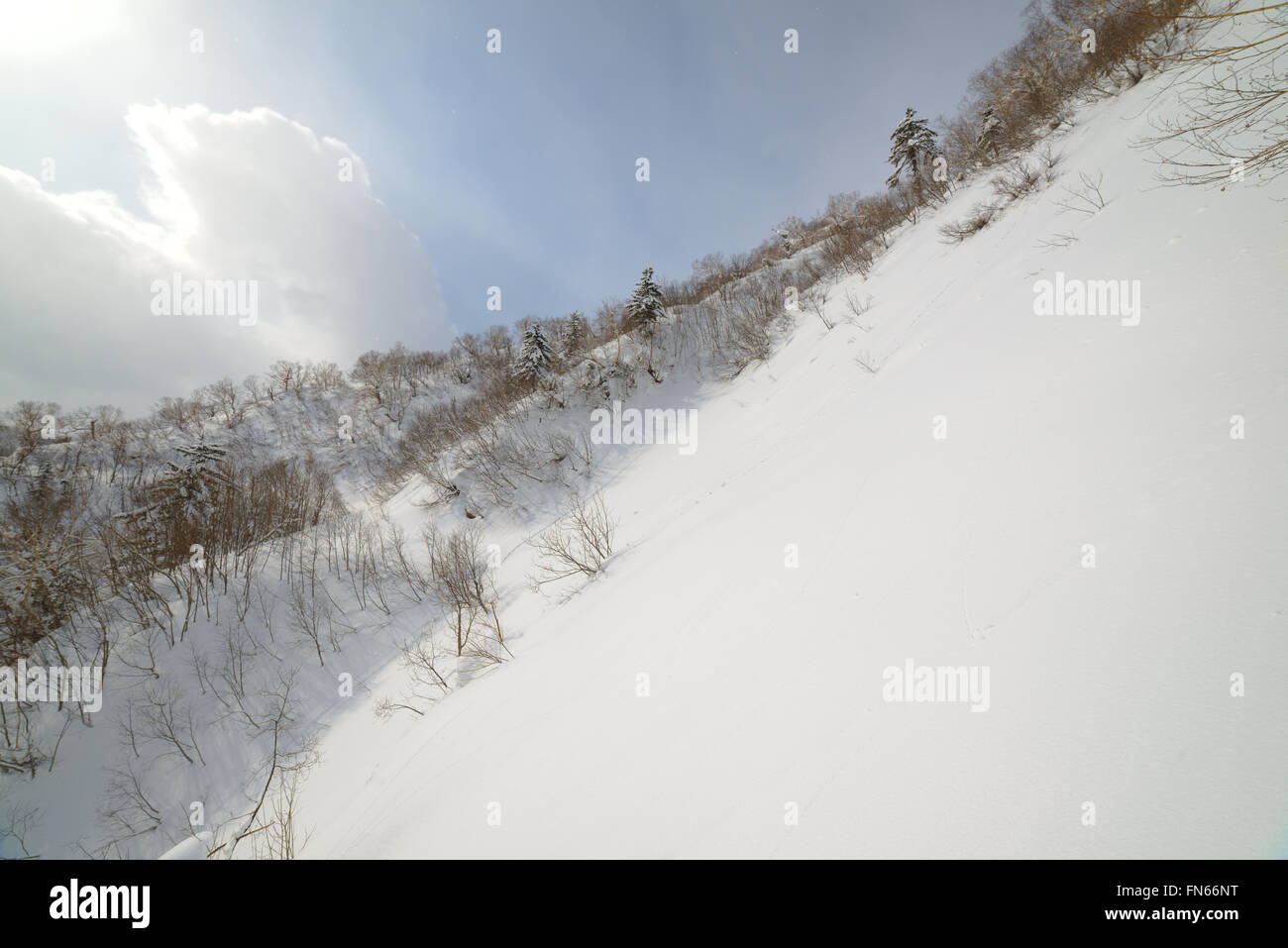 Winter in the mountains, Sakhalin Island, Russia Stock Photo - Alamy