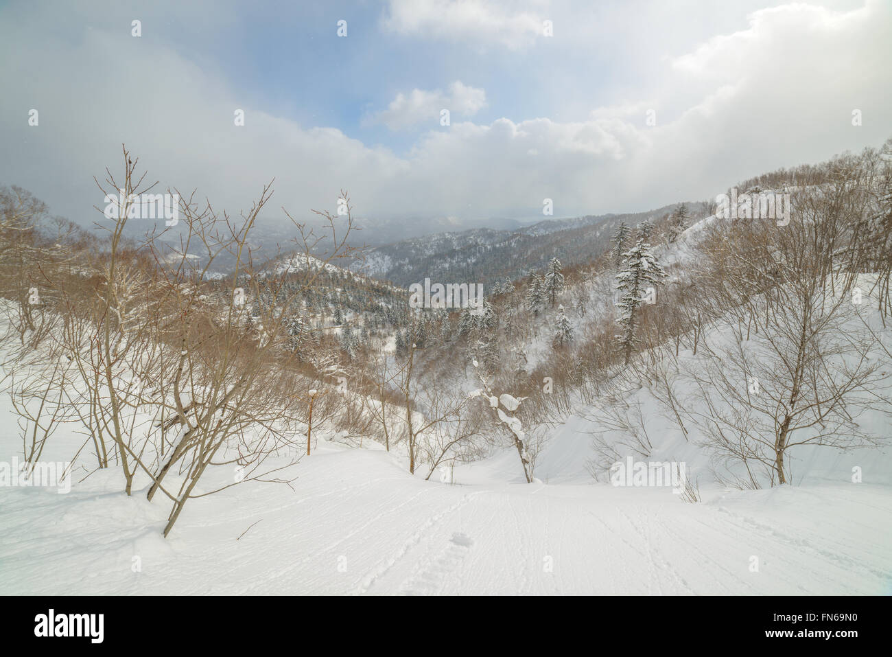Winter in the mountains, Sakhalin Island, Russia Stock Photo - Alamy