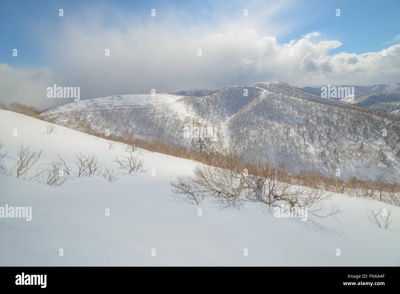 Winter in the mountains, Sakhalin Island, Russia Stock Photo - Alamy