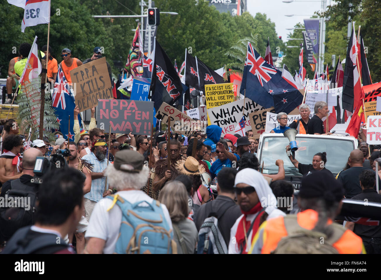 AUCKLAND, NEW ZEALAND - FEBRUARY 4, 2016 Central Auckland was grounded ...