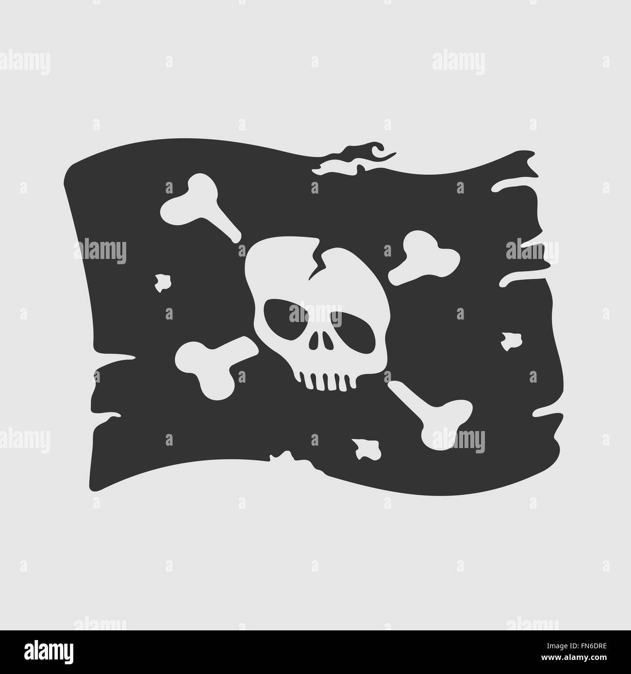 Vector Symbol Pirate Flag Stock Vector Image & Art - Alamy