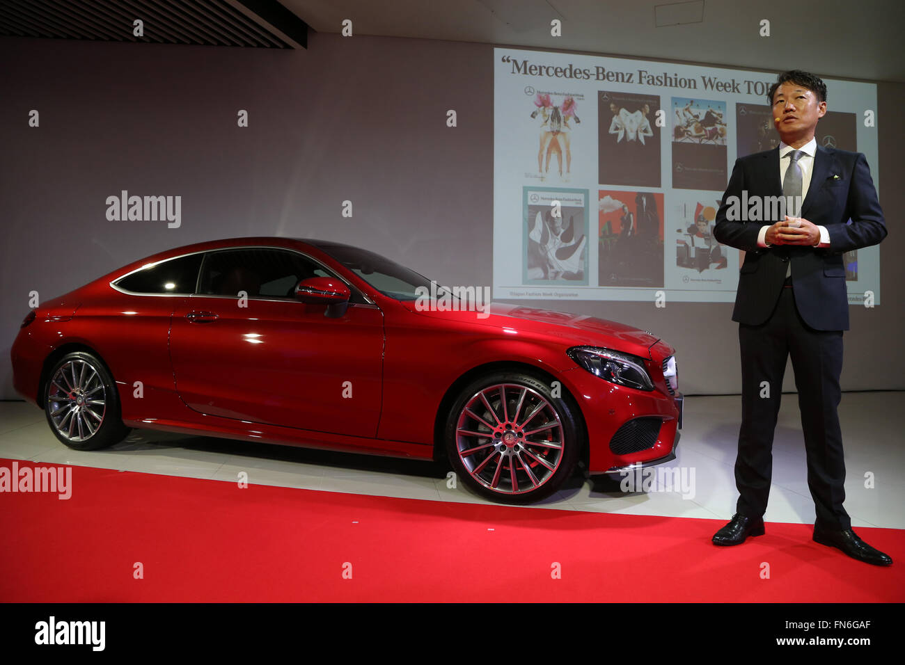 Tokyo, Japan. 14th Mar, 2016. Mercedes Benz Japan president Kintaro ...
