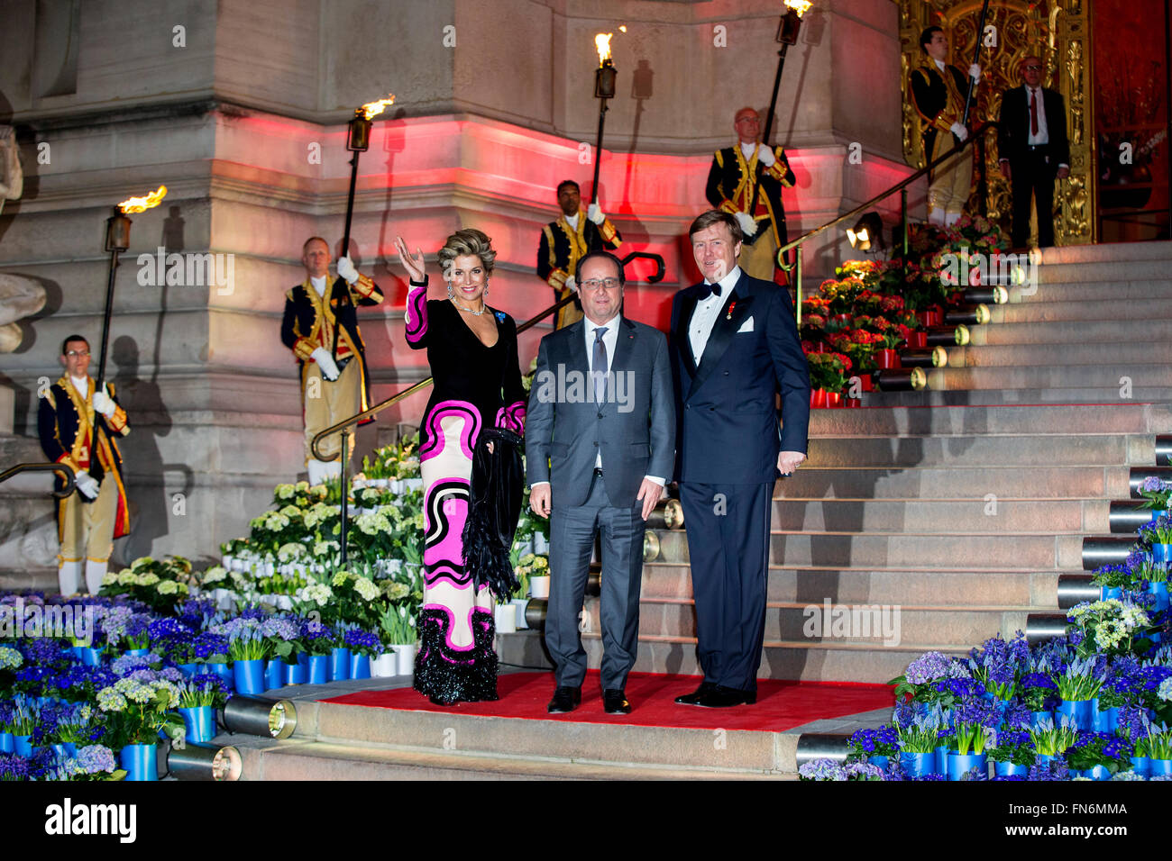 Paris, France. 11th Mar, 2016. King Willem-Alexander and Queen Maxima ...