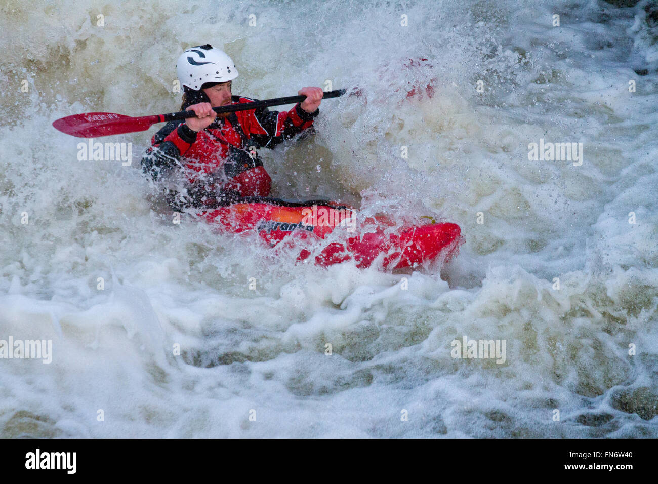 White water kayaking on the River Etive in Scotland Stock Photo - Alamy