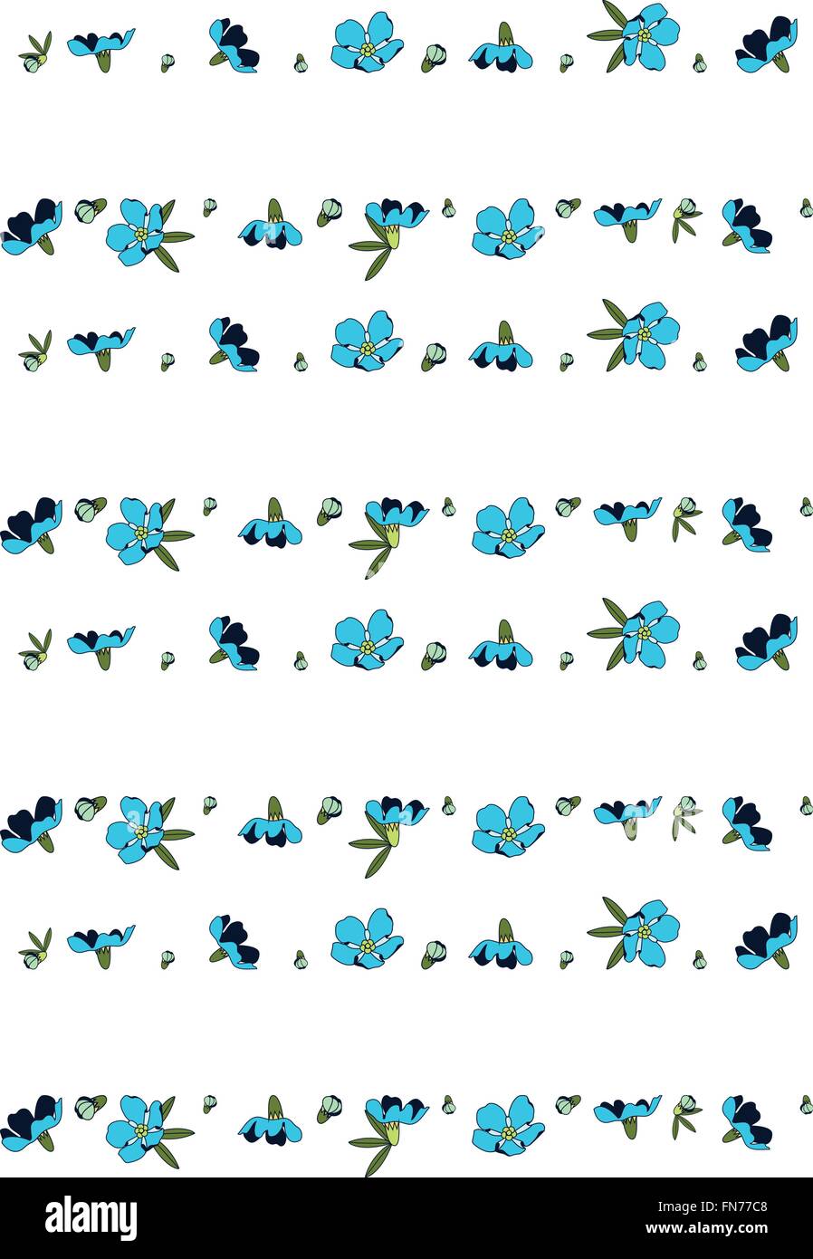 Field forget me not plant Stock Vector Images - Alamy