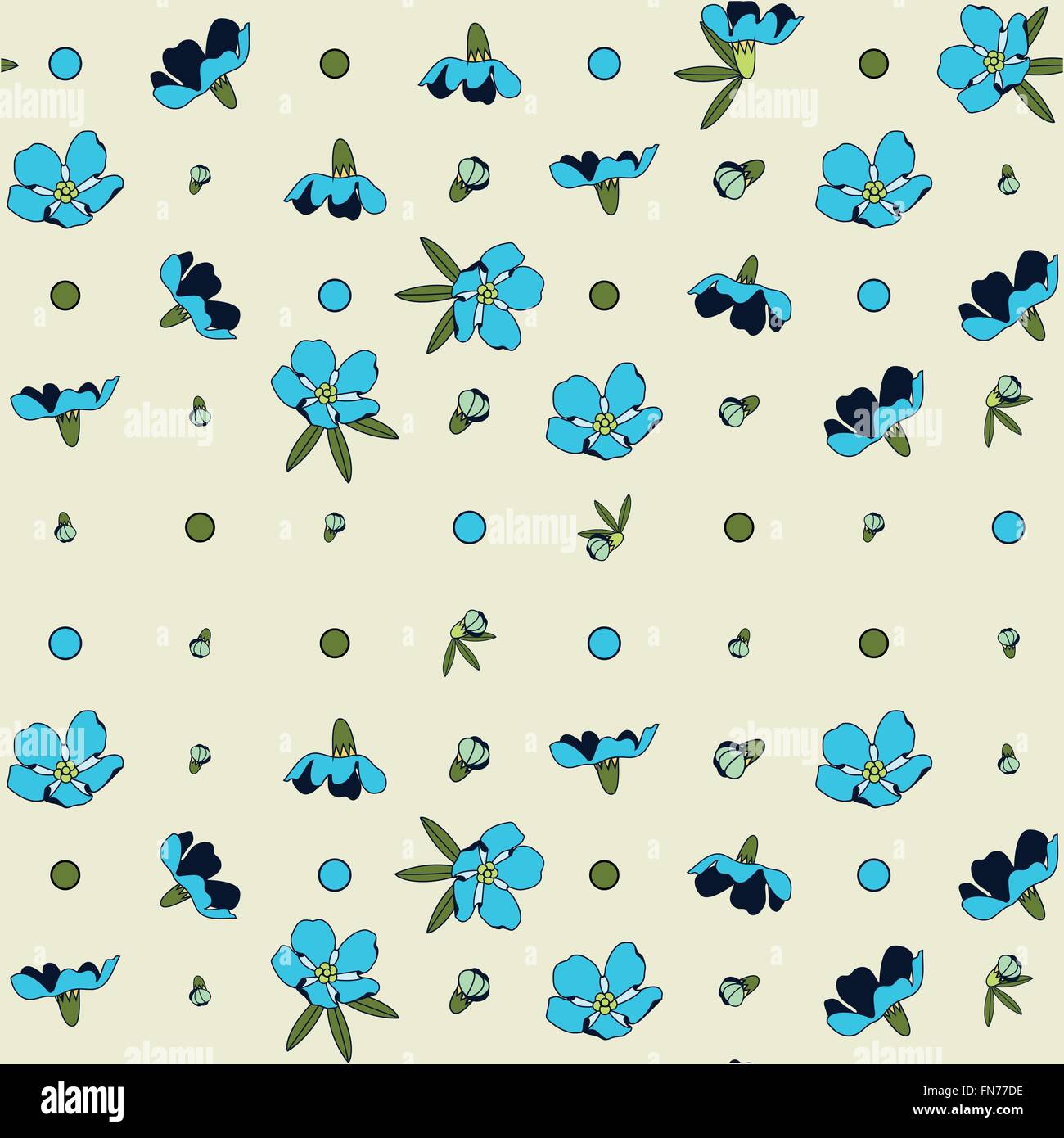 Field forget me not plant Stock Vector Images - Alamy