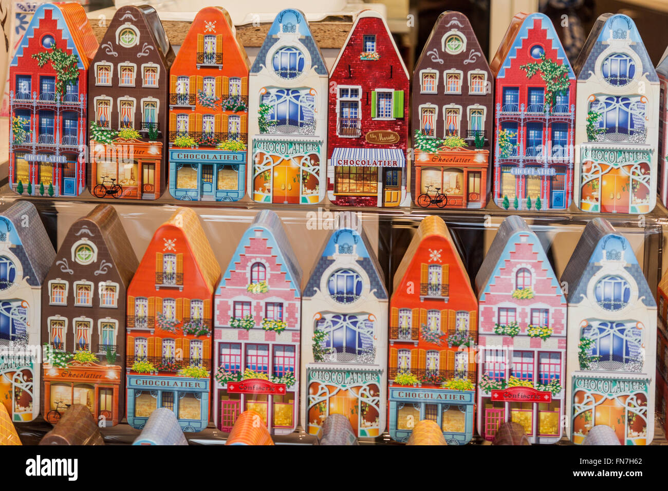 Typical Houses Chocolate Box Bruges Belgium Stock Photo - Alamy