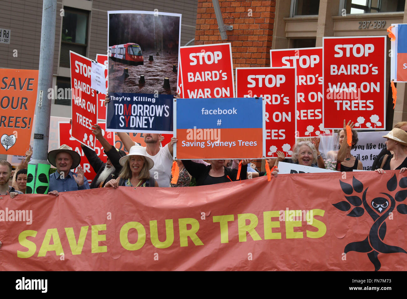 Protest outside the electorate office of Australian PM Malcolm Turnbull ...
