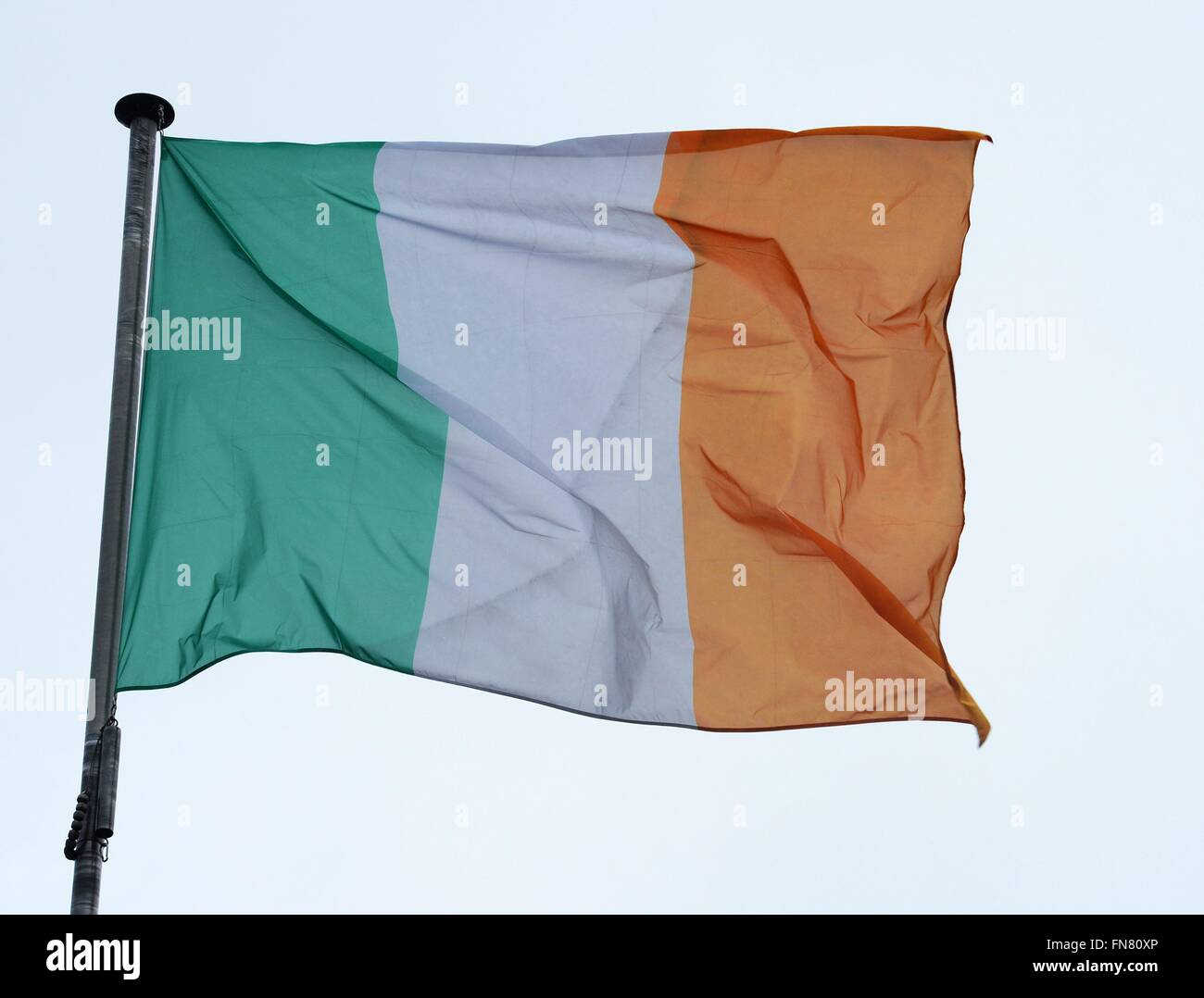 Irish flag is waving in Luxembourg, Jan. 8, 2016 Stock Photo - Alamy