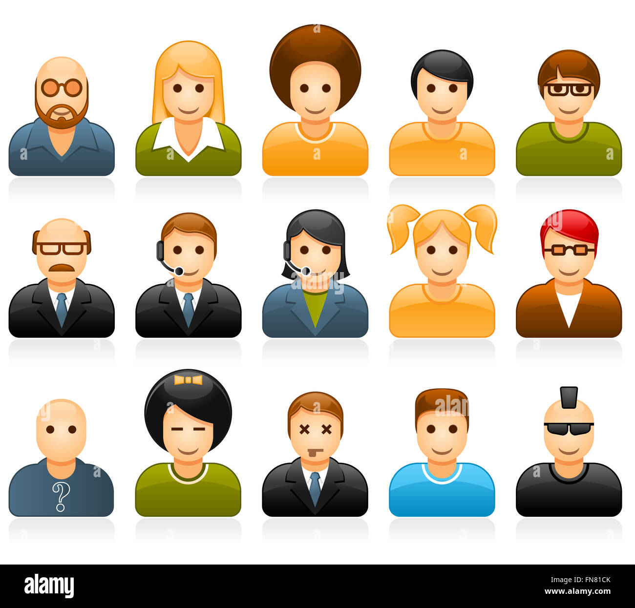 Social media avatars Cut Out Stock Images & Pictures - Alamy