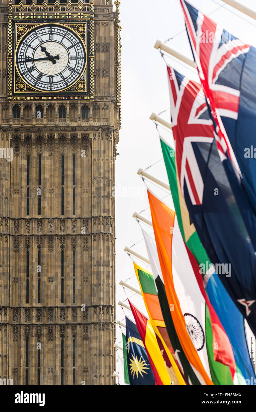 Commonwealth flags hi-res stock photography and images - Alamy