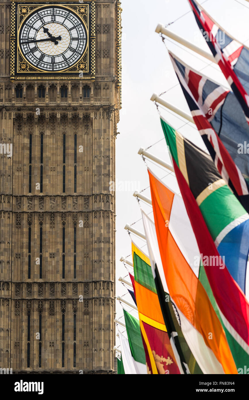 Parliament square flags hi-res stock photography and images - Alamy