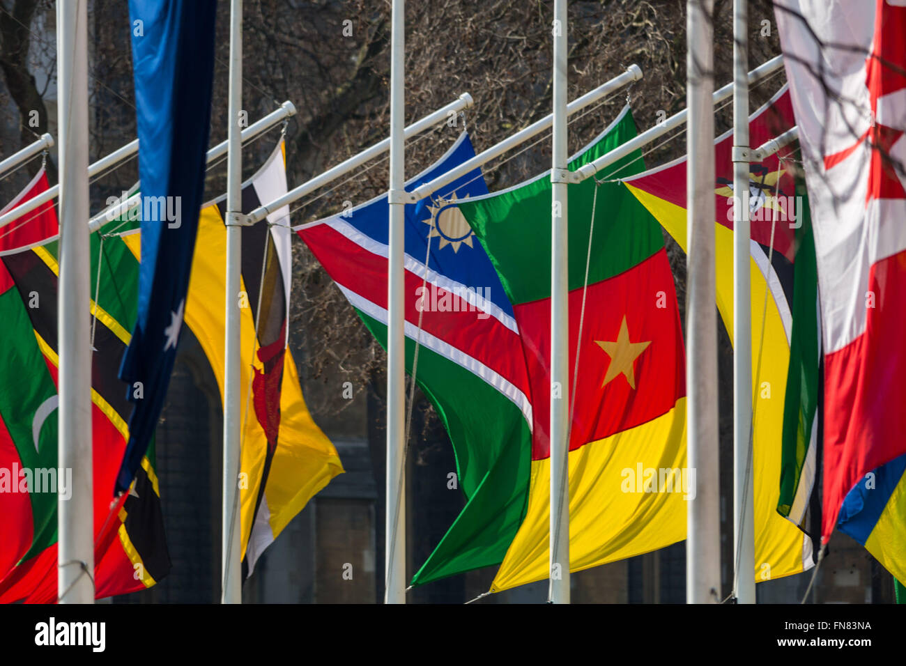 Flags of the commonwealth hi-res stock photography and images - Alamy