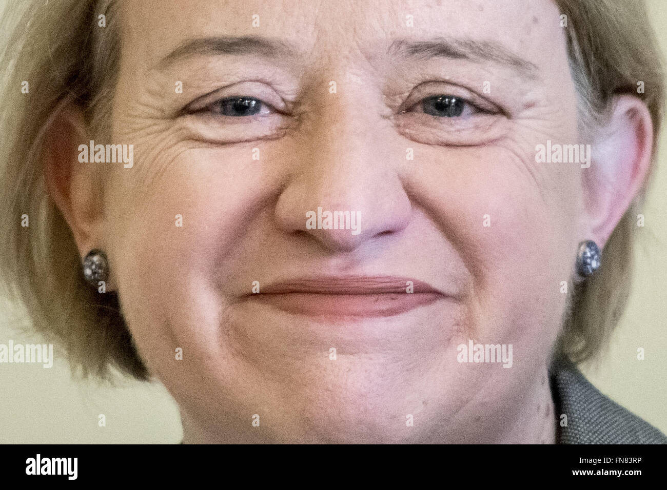 London, UK. 14th March, 2016. Natalie Bennett (pictured) leader of the ...