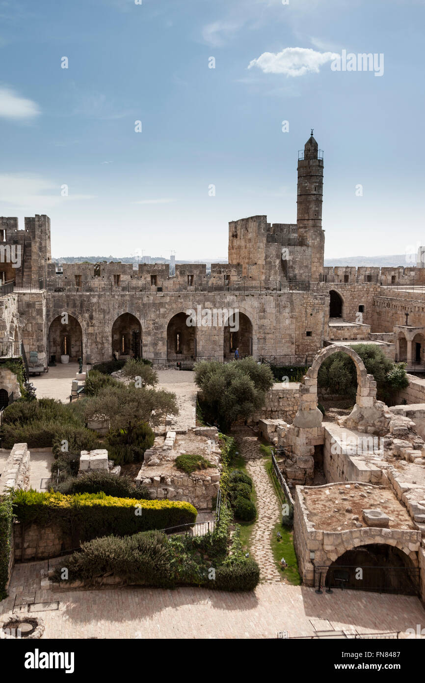 Tower of David or Jerusalem Citadel, Jerusalem Stock Photo - Alamy