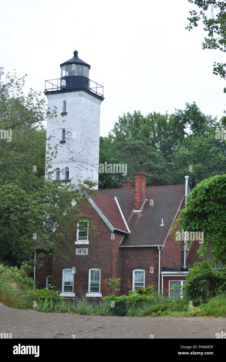 Erie Land Lighthouse Stock Photo - Alamy