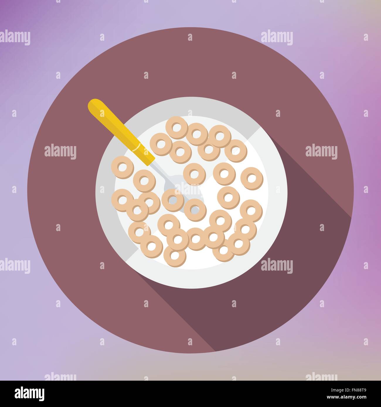 Granola spoon Stock Vector Images - Alamy