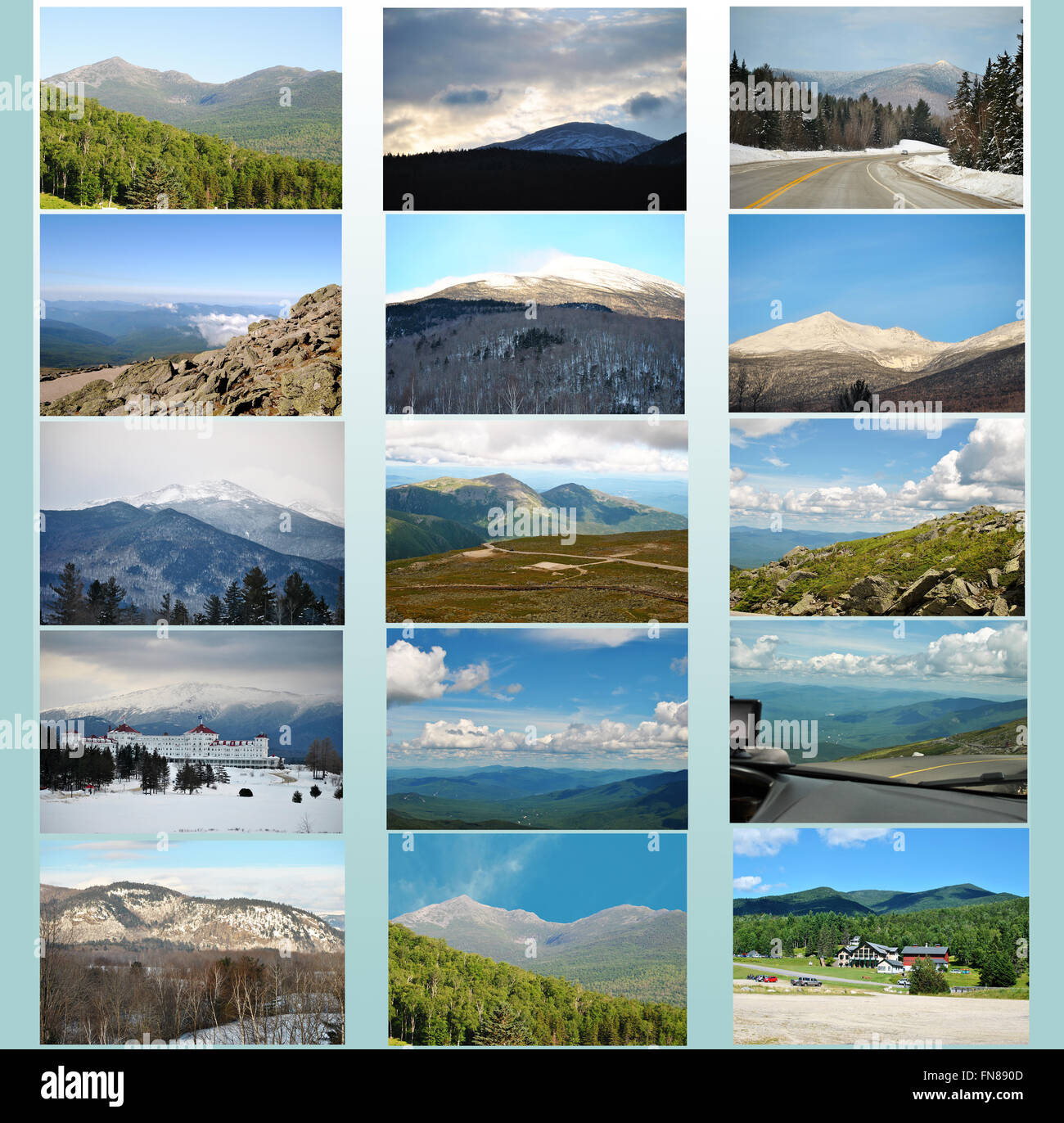 Collage of Scenic Mountain Views Stock Photo - Alamy