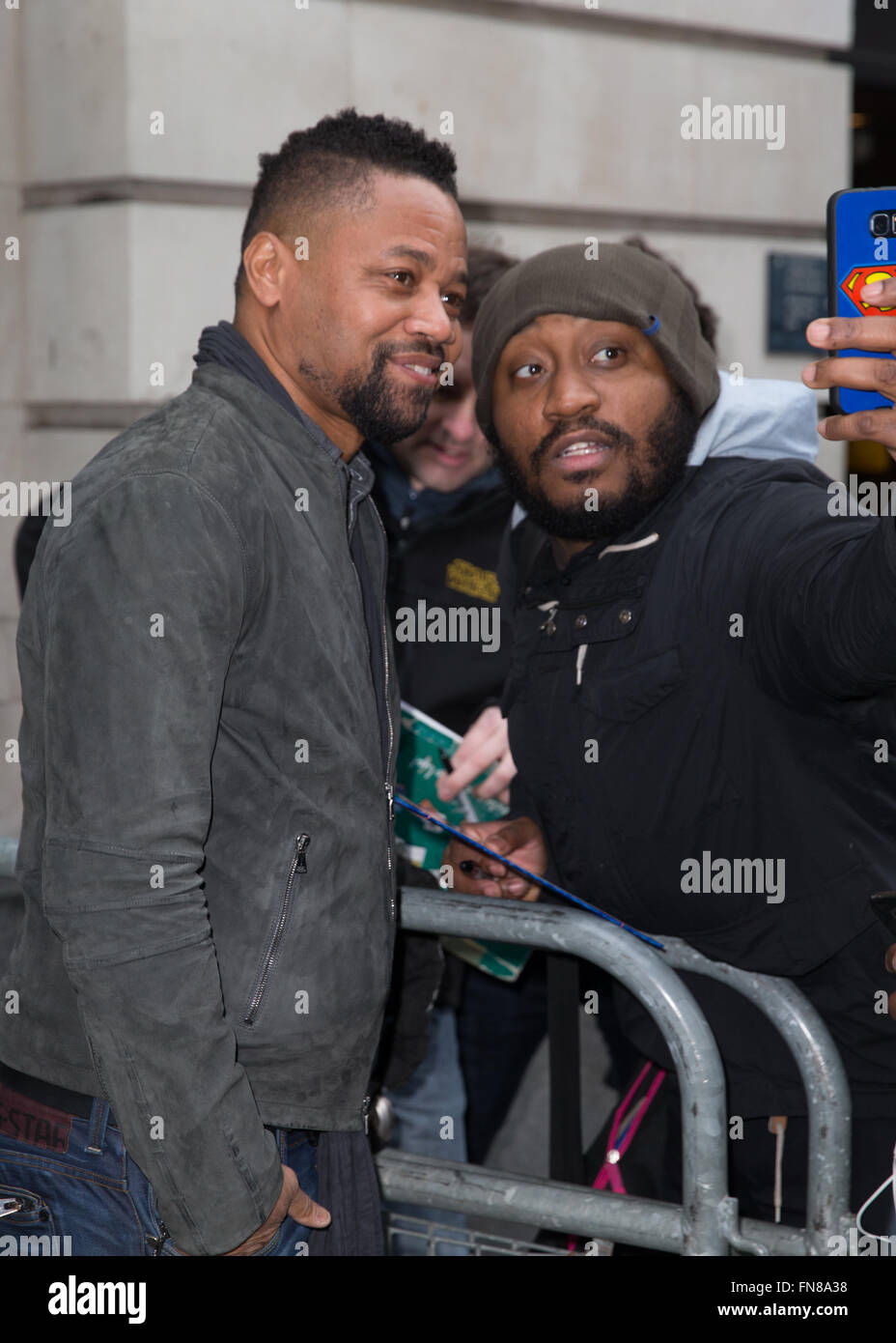 Cuba Gooding Jr pictured arriving at the Radio 2 studio Featuring: Cuba ...