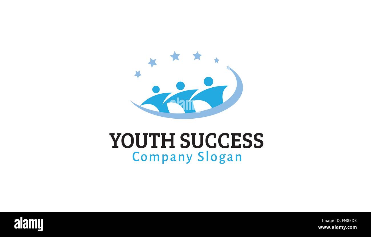 Youth Success Logo Symbol Illustration Design Stock Vector Image & Art ...