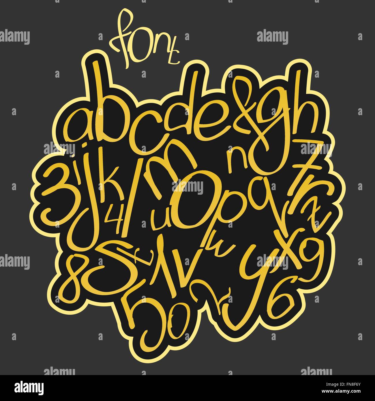 Slanted numbers Stock Vector Images - Alamy