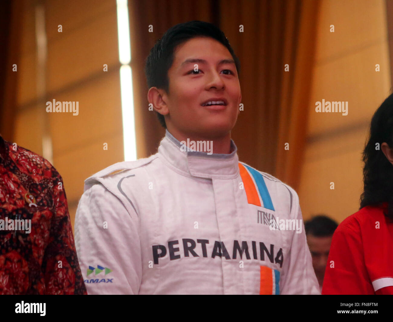 Jakarta, Indonesia. 14th Mar, 2016. Rio Haryanto, Indonesian racer ...