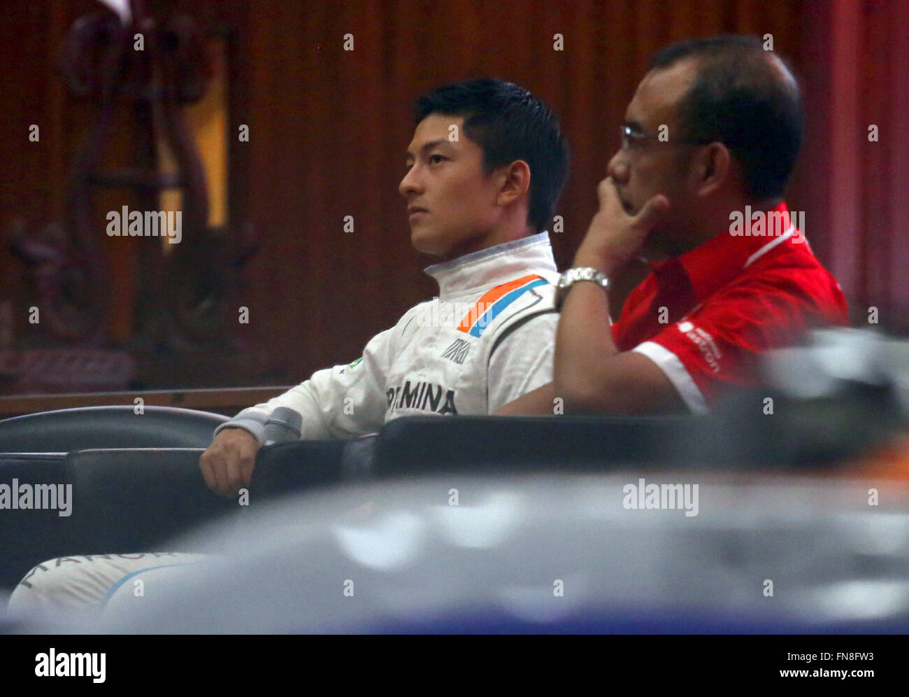 Jakarta, Indonesia. 14th Mar, 2016. Rio Haryanto, Indonesian racer ...