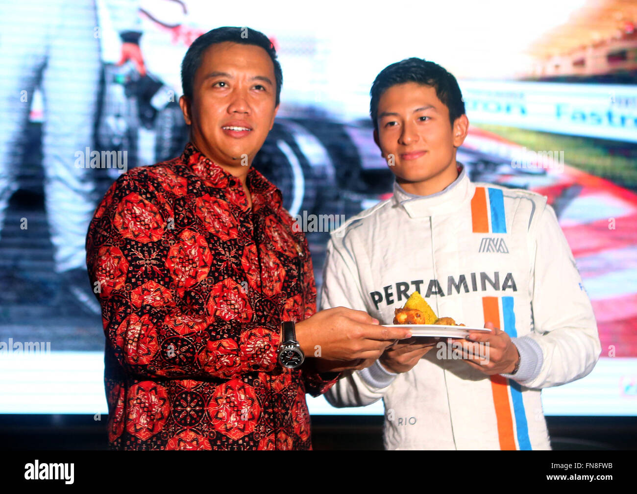 Jakarta, Indonesia. 14th Mar, 2016. Rio Haryanto, Indonesian racer ...