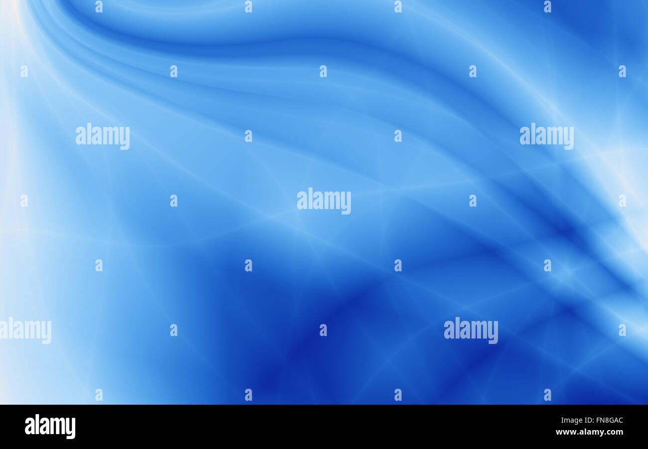 Blue abstract wave modern web background Stock Photo - Alamy